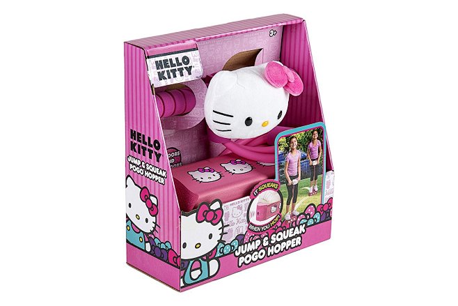 Amazon.com: Hello Kitty Jump and Squeak Foam Pogo Jumper by Flybar ...