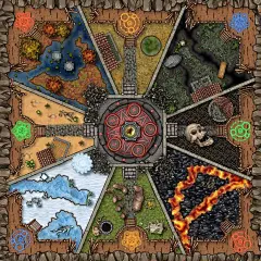 Dnd map "Mars Colony Battlemap"-花瓣网