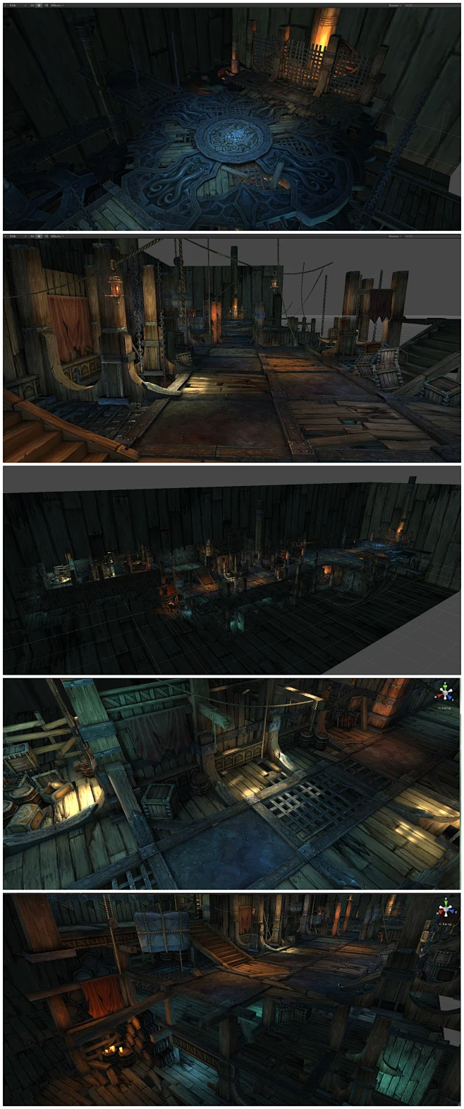 游戏美术素材 魔幻暗黑风写实地牢3D模型 3D场景 U3D/Unity3d手游场景 CG原画参考 CG概念场景设定 -花瓣网