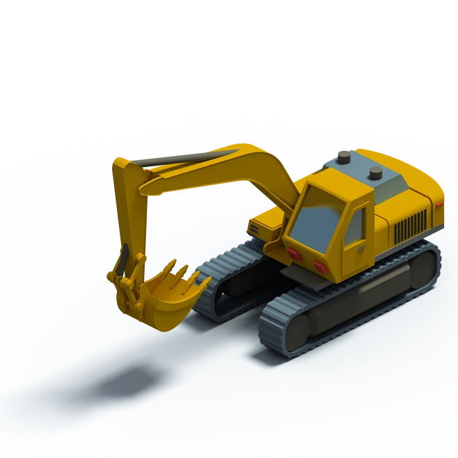 C4D卡通小汽车3D立体模型-花瓣网