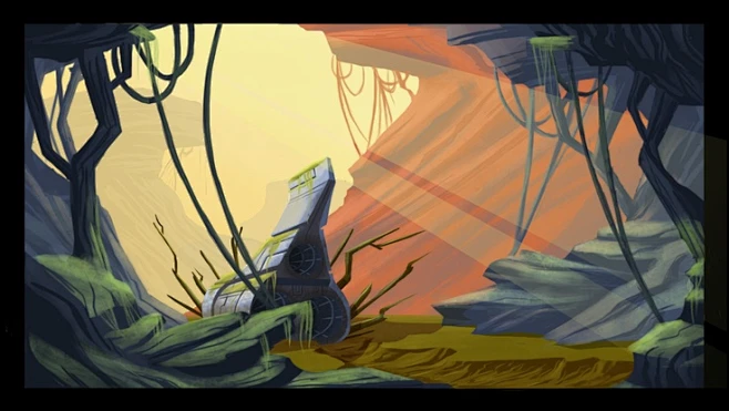 草原场景原画草地场景来自cgbook.cn (629)-花瓣网