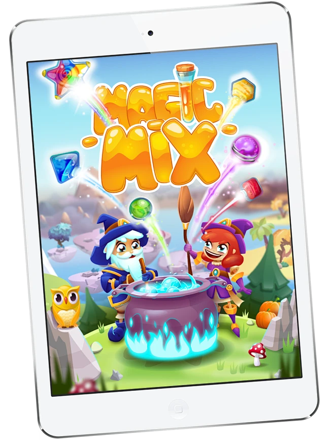 Magic Mix - 2d graphics design : Meet Magic Mix! Match3 game for mobile ...