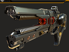 三维模型_道具_武器_热兵器-花瓣网|陪你做生活的设计师 | Szczygieł : My vision of spike gun.