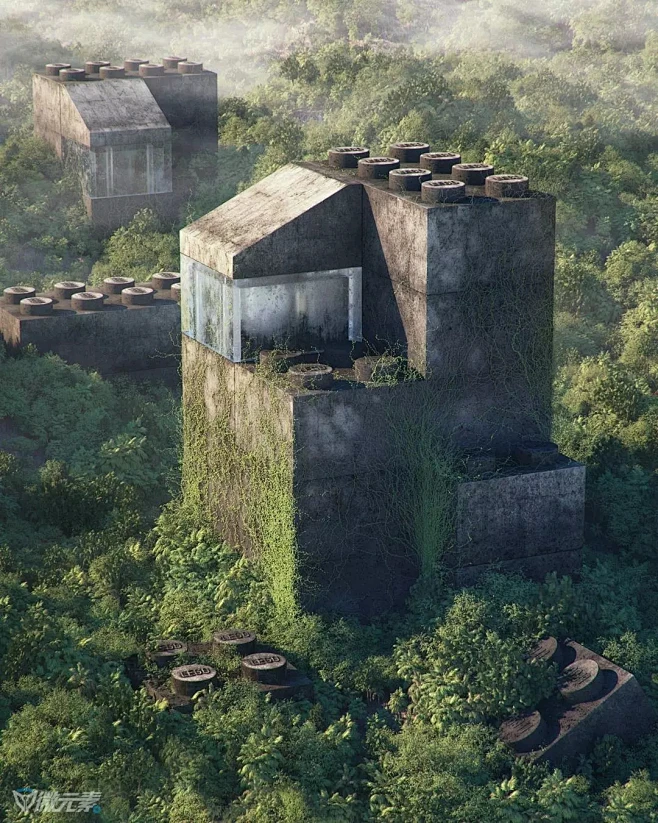 人类消失后的童话乐园！？狂吸57万粉的C4D宝藏大佬-Filip Hodas-570P-CG场景-微元素 - Element3ds.com!-花瓣网