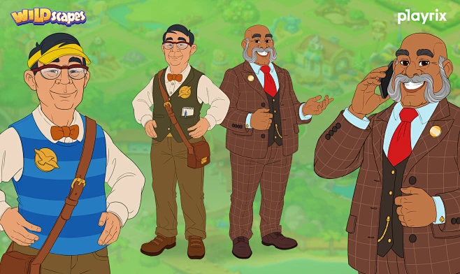 Wildscapes characters-花瓣网