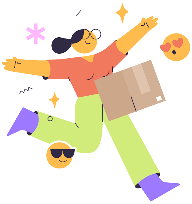 Happy State (Customer Get the package)搬家 居家 新家 办公 金融 商务 工作 交流 业务 营销 占位符 ...