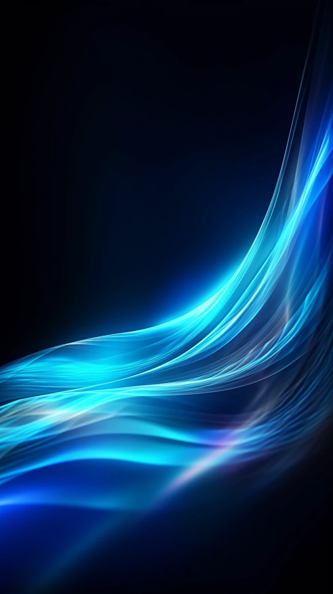 abstract futuristic copy space background with blue cyan glowing neon ...