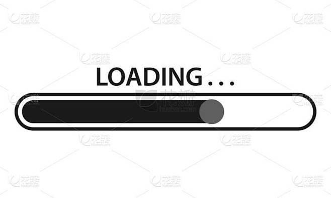 加载向量图标。移动概念和网页设计的加载风格标志