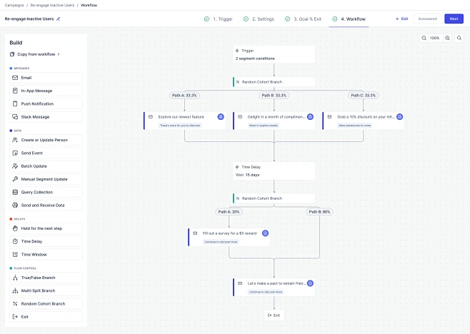 Email Building Workflow for User Re-engagement by Mike Hafin on ...