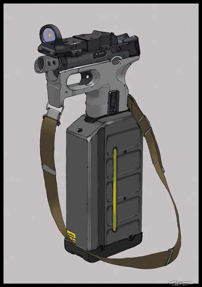 Cyberpunk Revolver, Futuristic Revolver, Sci Fi Revolver, Cyberpunk ...