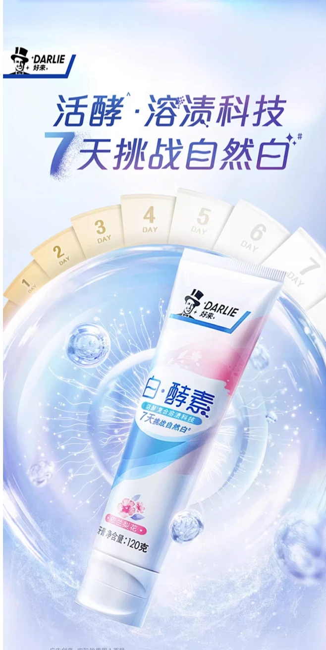 DARLIE好来原黑人白酵素美白牙膏含氟去黄亮白口臭官方旗舰店正品-tmall.com天猫-花瓣网