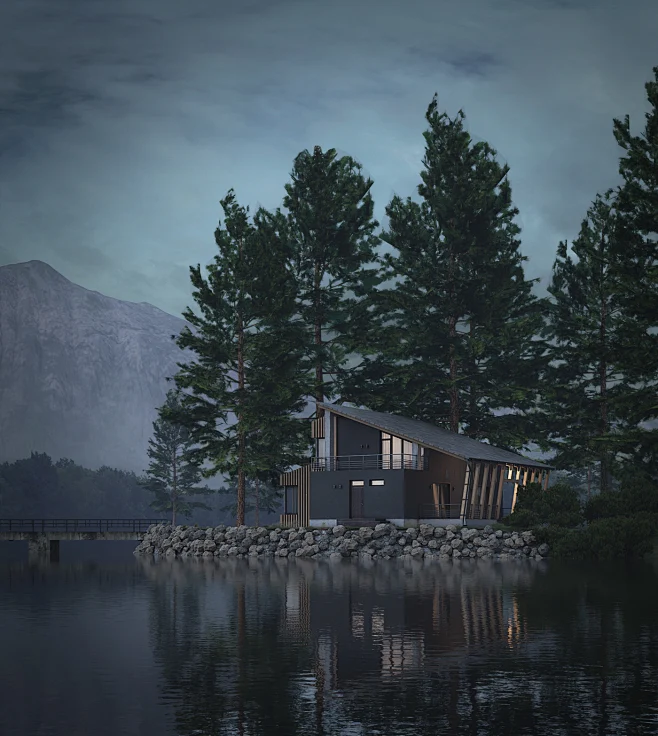 3D 3d modeling 3dsmax 3dvisualization architecture corona render exterior house Render ...