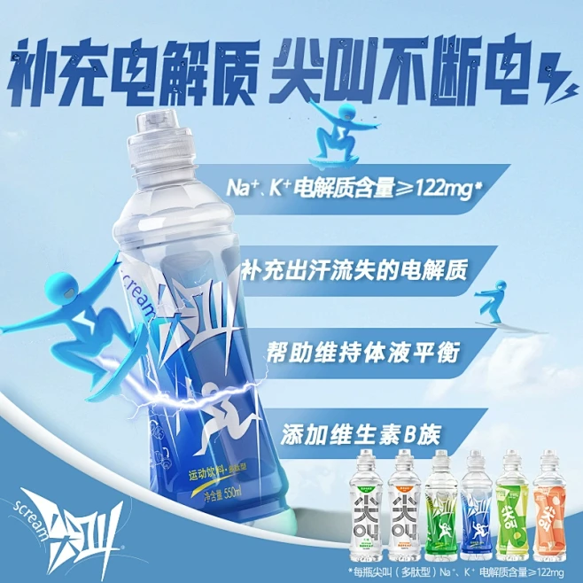 农夫山泉尖叫运动饮料多肽型西柚味550ml*15瓶整箱装运动盖设计-tmall.com天猫-花瓣网