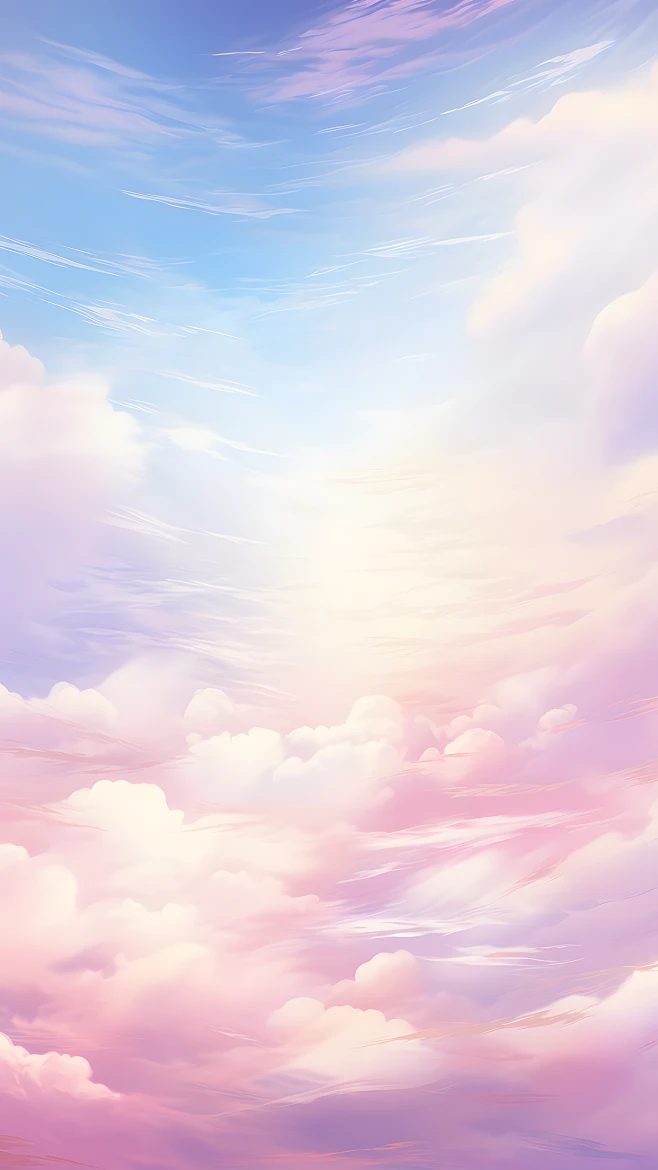 花瓣素材_通用插画梦幻感云彩天空风景场景背景图片_193320845-花瓣网