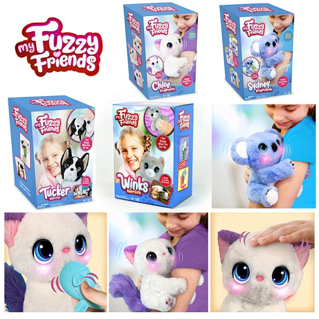 My Fuzzy Friend 惊喜互动宠物熊抚摸眨眼沉睡布偶公仔2023-淘宝网-花瓣网
