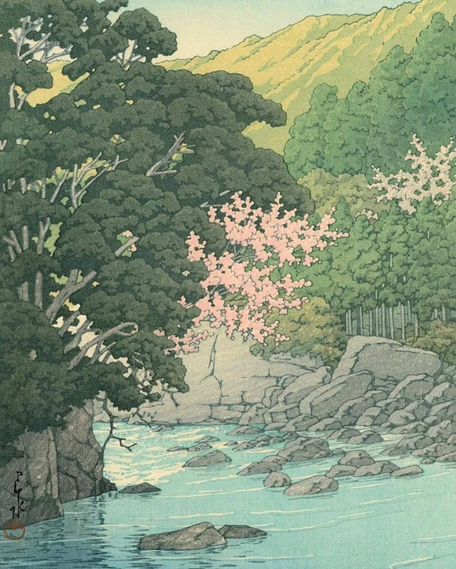 Spring - Kawase Hasui-花瓣网