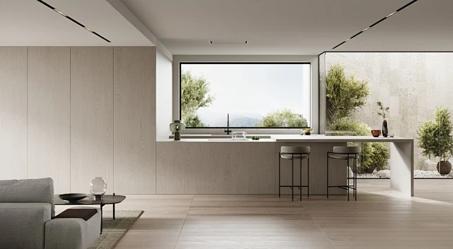 3D architecture visualization design kitchen archviz CGI Render Renders ...