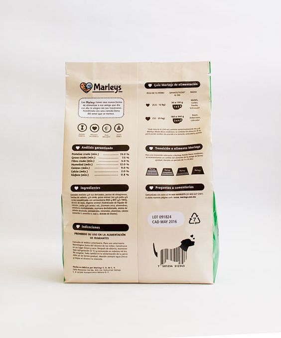 Marleys Packaging back panel