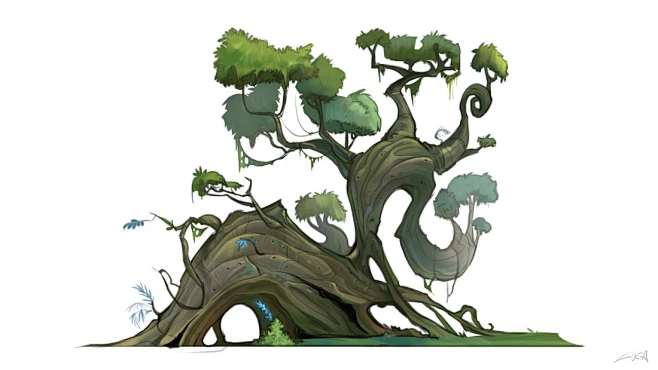 Trees design-花瓣网