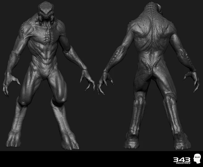 Arbiter, Mathieu Aerni : "Naked Arbiter" character for Blur Studio and ...
