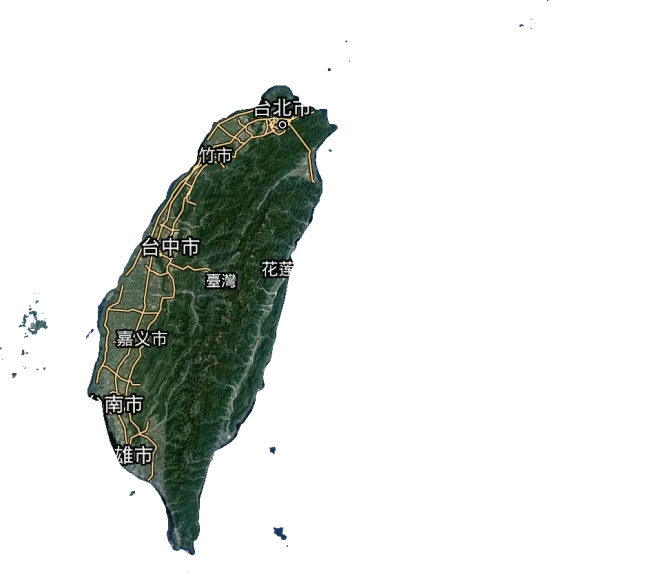 台湾省高清卫星地图-花瓣网