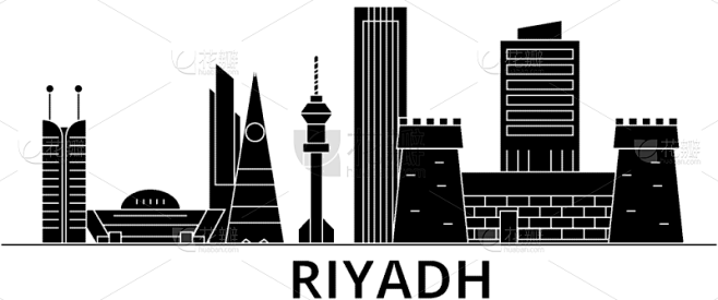 建筑,利雅得,城市天际线,旅行的人,中东人,地形,轮廓,名声,商务,旅游