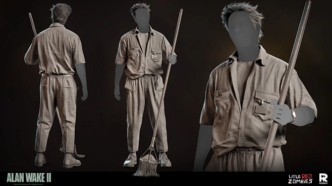 Alan Wake II - Ahti Outfit-花瓣网