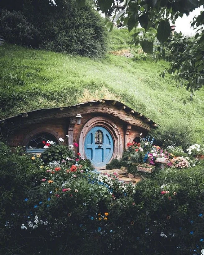 Cute Hobbiton 霍比特人的小屋 ins:shaun_jeffers -花瓣网