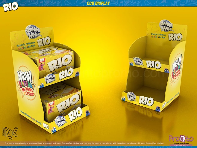 RIO BISCUITS POSM DISPLAY CONCEPTS : RIO Biscuits POSM display concepts-花瓣网