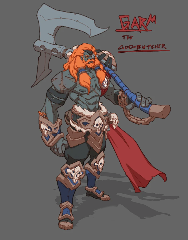 Unused character concept for Battlerite.-花瓣网