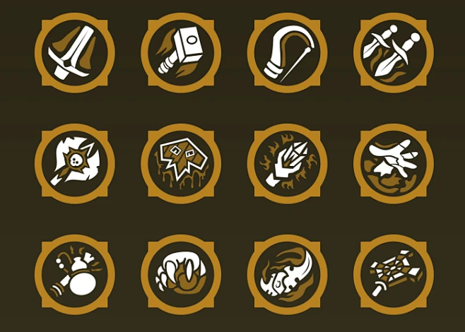World of Warcraft Class Icons-花瓣网
