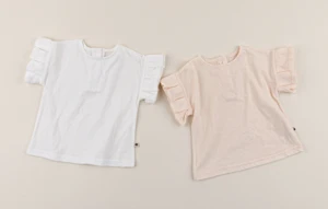 Cocobe Pleats Tee - Peach-花瓣网