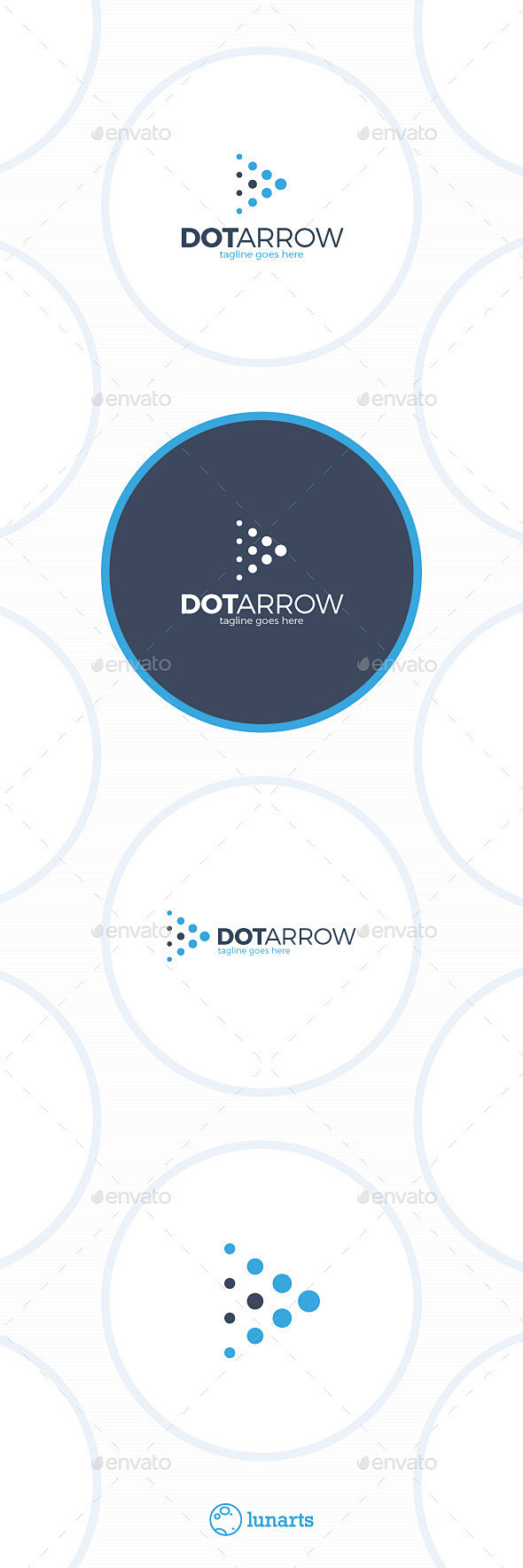 箭头点标志-玩抽象标志模板Arrow Dot Logo - Play - Abstract Logo Templates文摘、机构、应用程序 ...