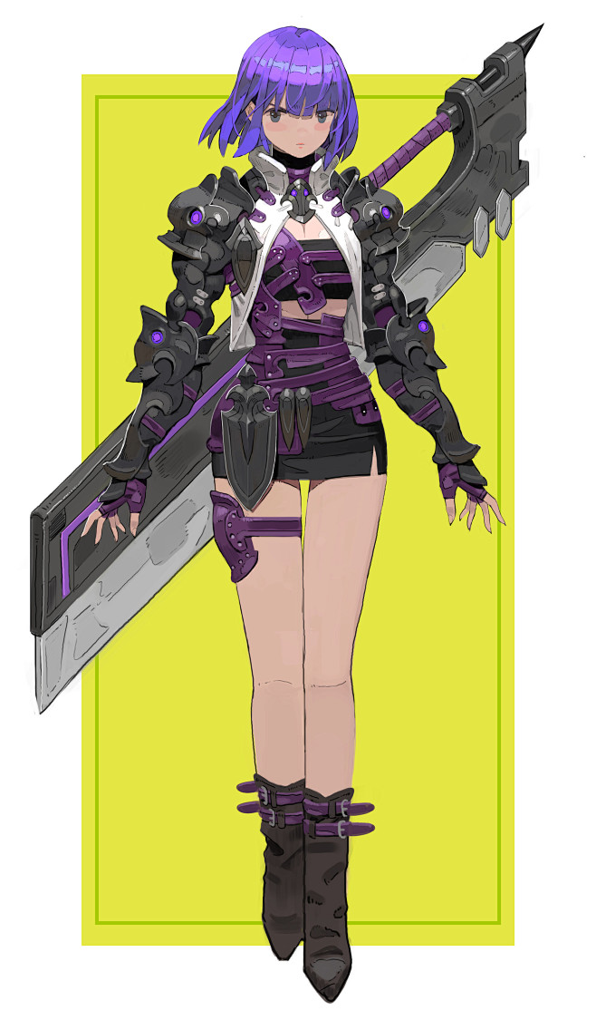 hyeonsick-choi-aruana-sick-violet图片_角色原画—近未来图片素材-花瓣网