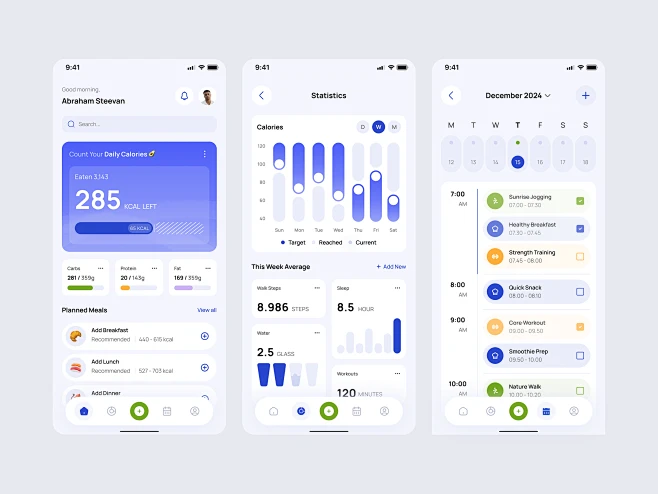 Diet App - Calories Tracker Mobile App UI/UX by Ahmad Faizien for On ...
