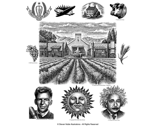 Steven Noble's Scratchboard Illustrations Collection 2 : Steven Noble's ...