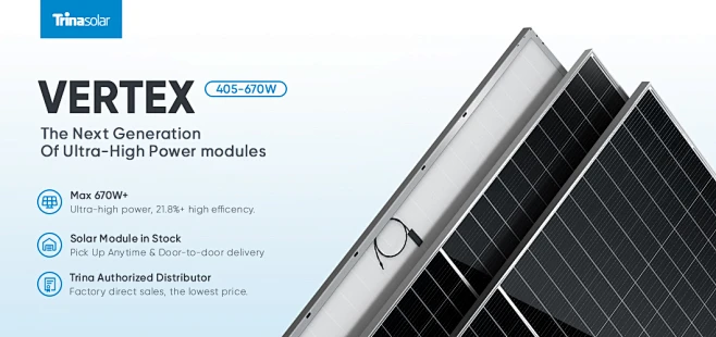 Trina Vertex S Mono Solar Panels 500w 550w 600w 670w Photovoltaic Panel Europe Rotterdam ...