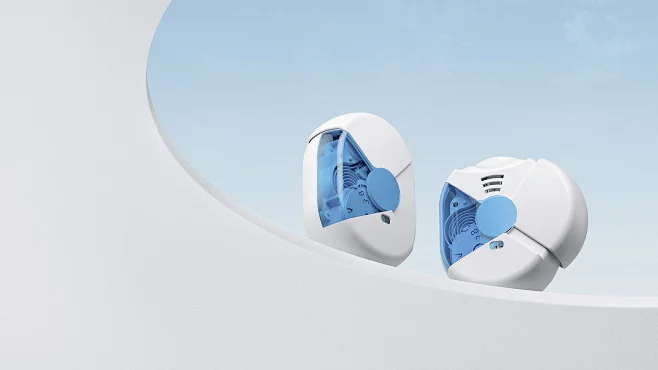 The handheld “Inheart” Dry Powder Inhaler delivers medication in ...