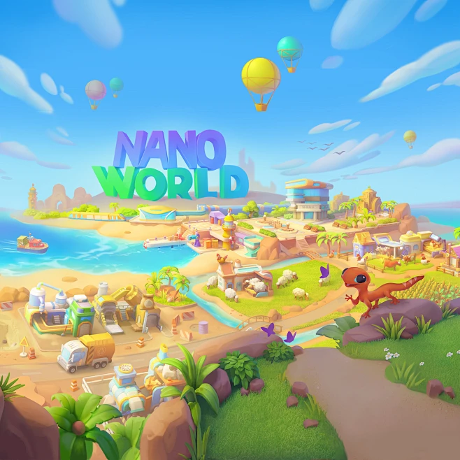 Old loading screen for NanoWorld-花瓣网