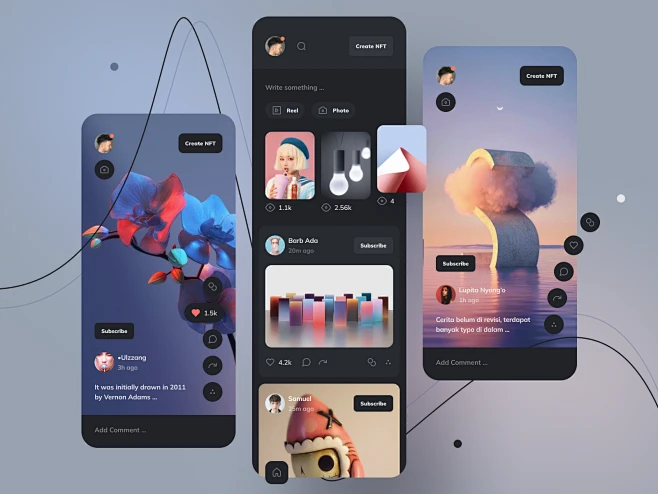 NFT Mobile App app app design application crypto crypto app design interface mobile mobile app ...