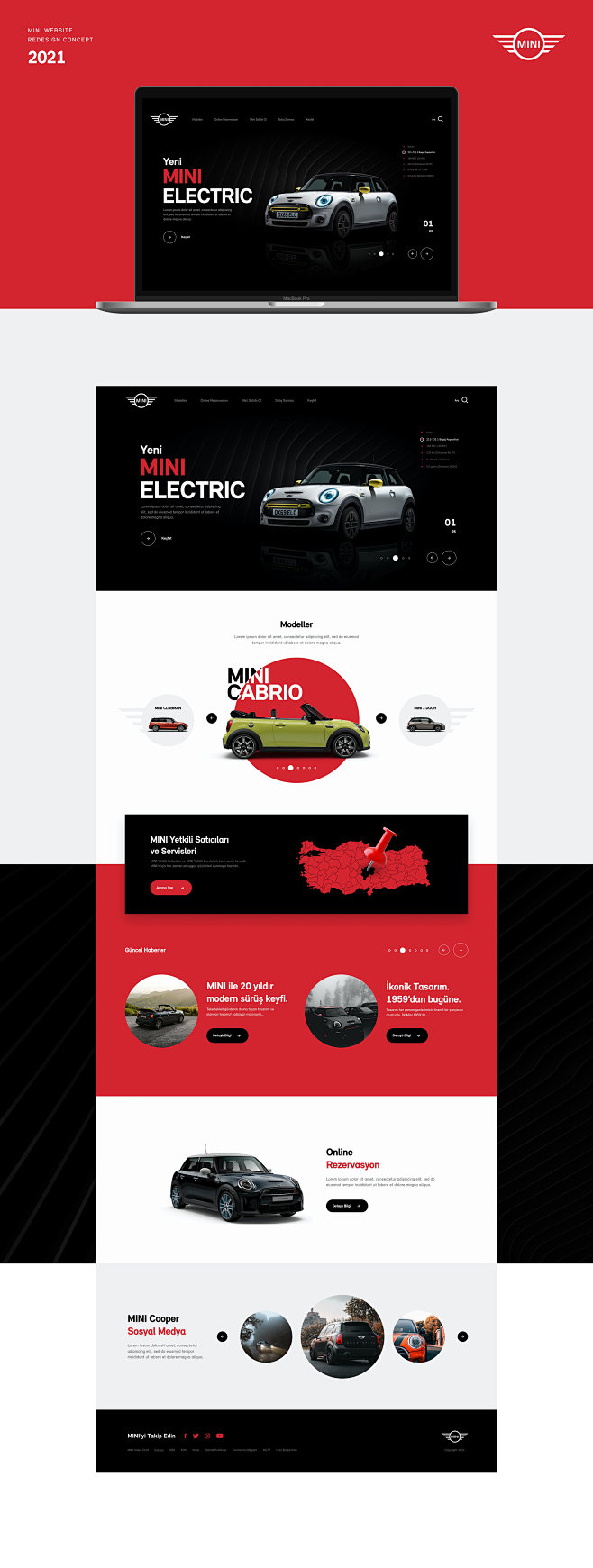 MINI Website Redesign Concept