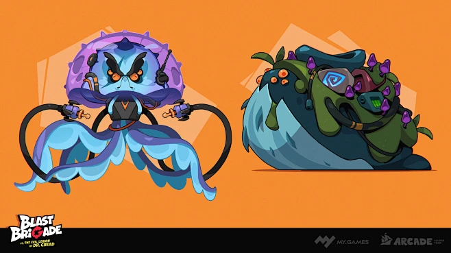 Bosses Jellyfish and Gobbler. Mopka created jellyfish's original ...