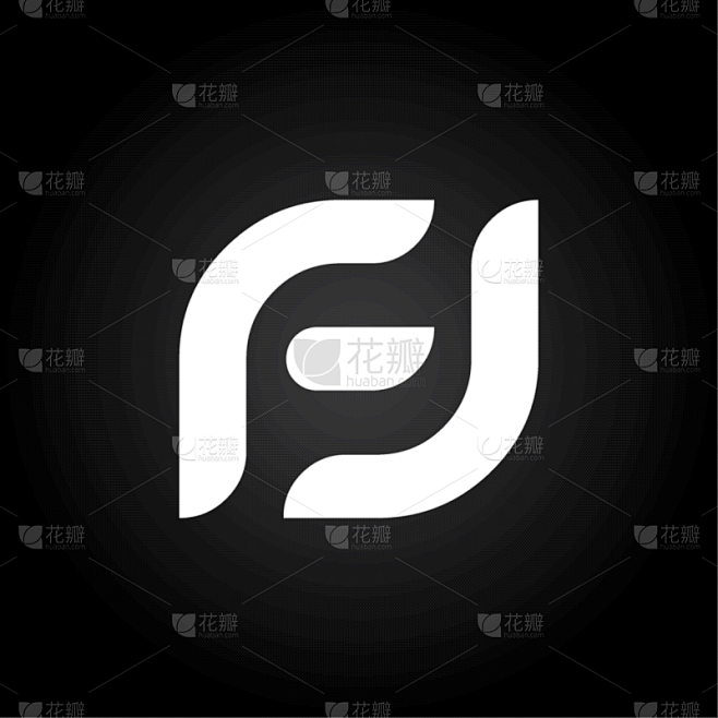 initial letter ff logo design template creative素材-花瓣网