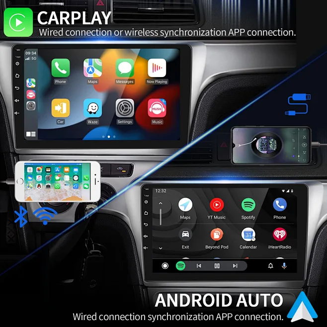 Amazon.com: Android 11 Double Din Car Stereo Wireless Apple Carplay ...