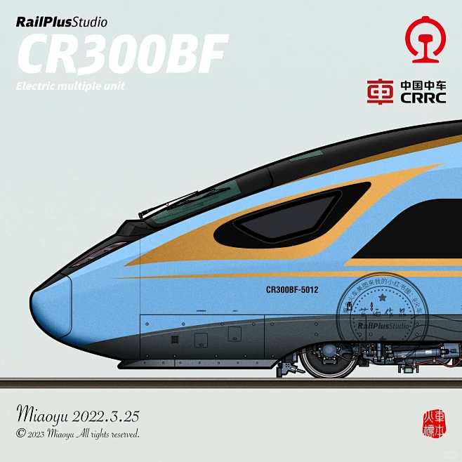 火车标本系列｜CR300BF-花瓣网