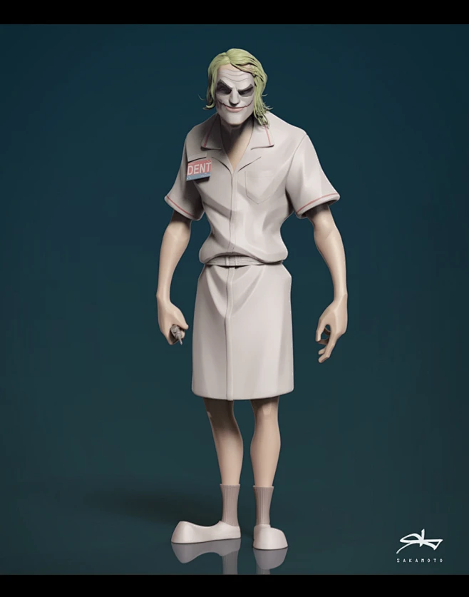 joker, Rattasat Pinnate : joker model3D sculpture No.4 Title DC comic ...