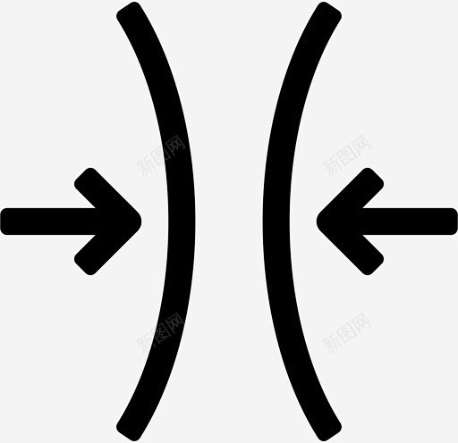 挤压压缩缩小图标 UI图标 设计图片 免费下载 页面网页 平面电商 创意素材