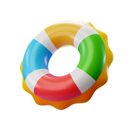 Floating Ring 3D Illustration-花瓣网