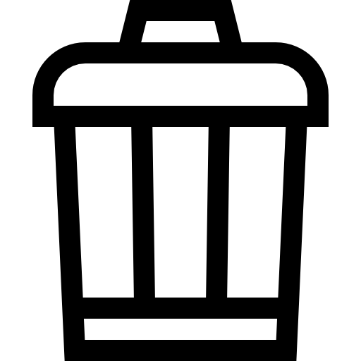 Bin Basic Straight Lineal icon-花瓣网