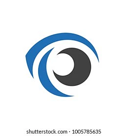 Cool Eye Logo Element. Isolated on white background, vector ...